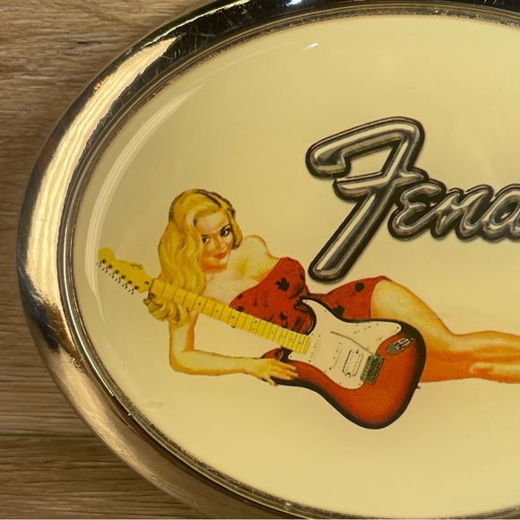 Fender Accessories Vintage Fender Stratocaster Pinup Belt Buckle Excellent Condition Poshmark